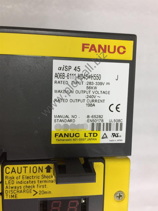 A06B-6111-H045#H550 Fanuc Servo drive Amplifier 56KW 240V aiSP New in — Automation-world