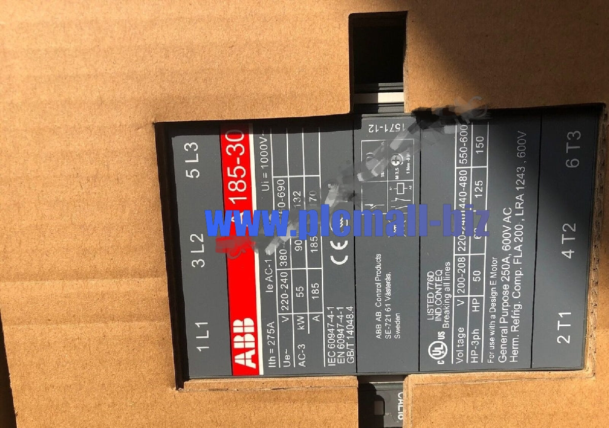 A185-30 ABB AC contactor Brand New – Automation-world